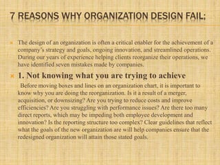 Success and failure in organization design | PPT