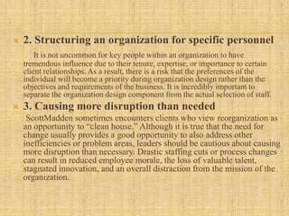 Success and failure in organization design | PPT