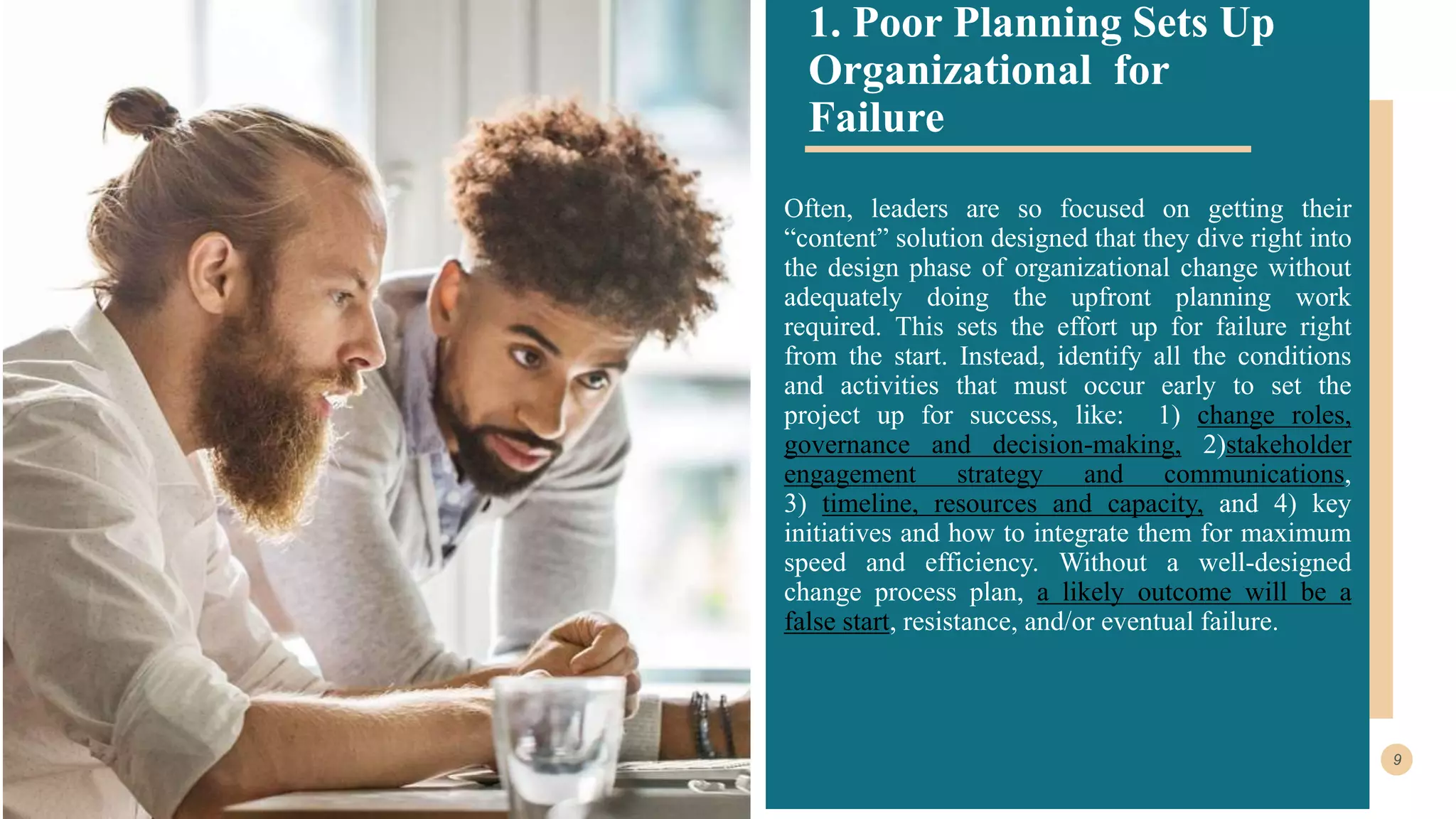 Success and failure in organisation design | PPT