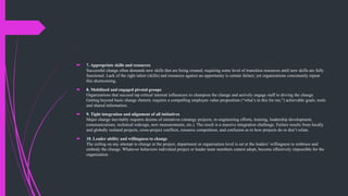 Success and failure in organizational design | PPTX