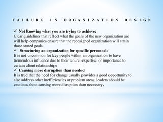 Success and Failure in Organization Design | PPT