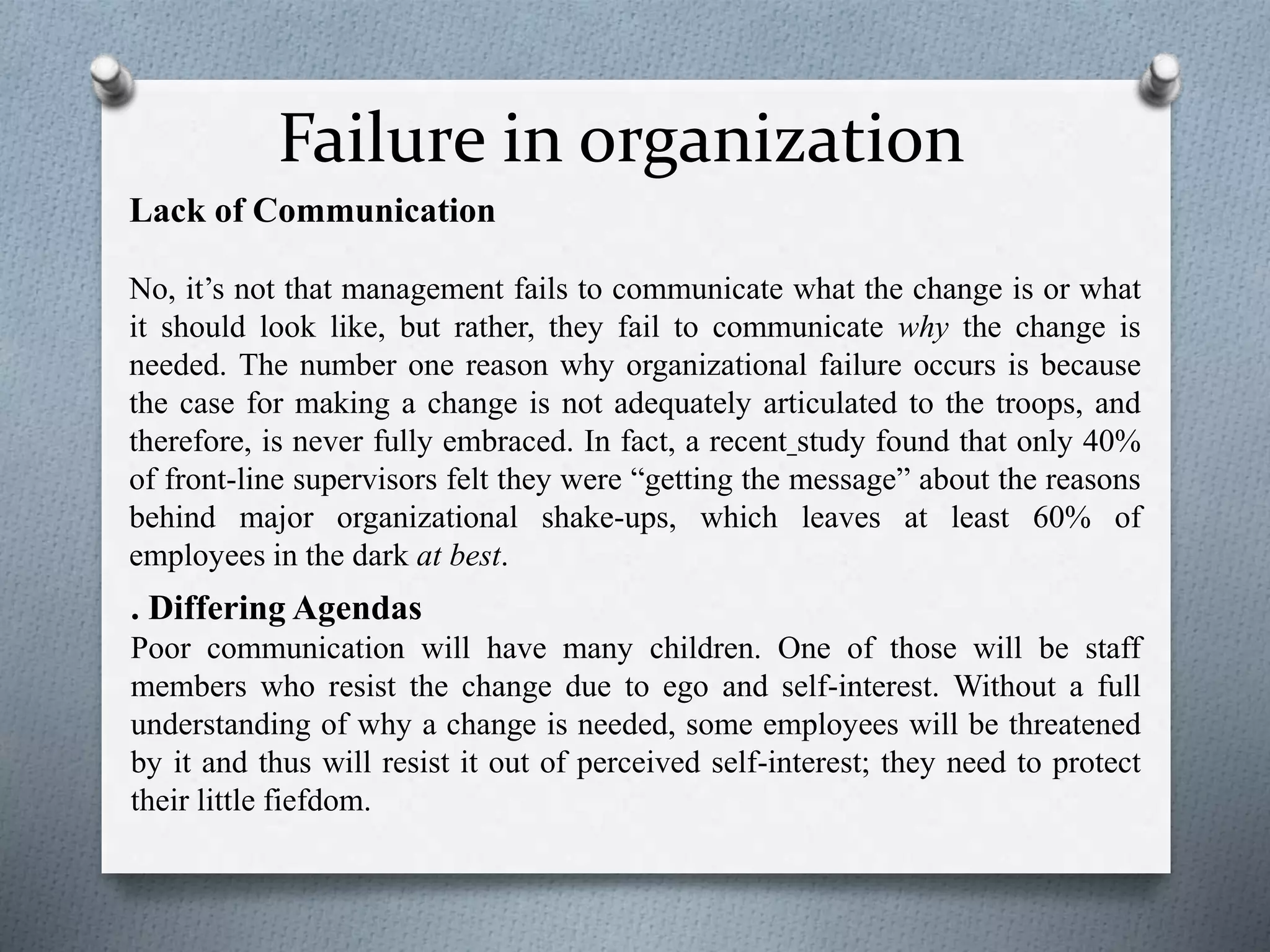 Success and failure in organization design | PPTX