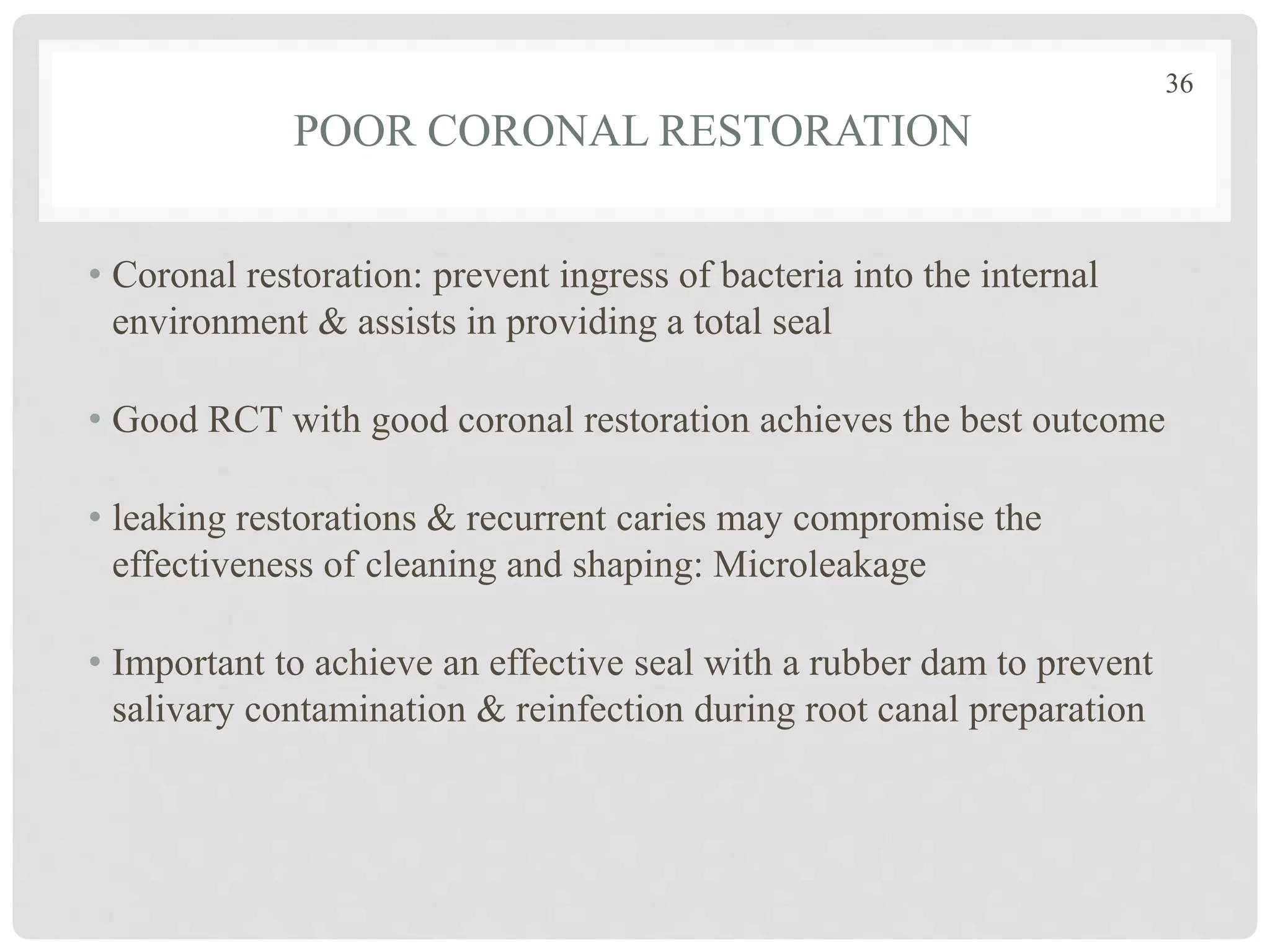 Success and failures in Endodontics | PPTX
