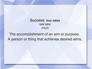 Success Assessment Plan - Nathan Blackburn | ODP