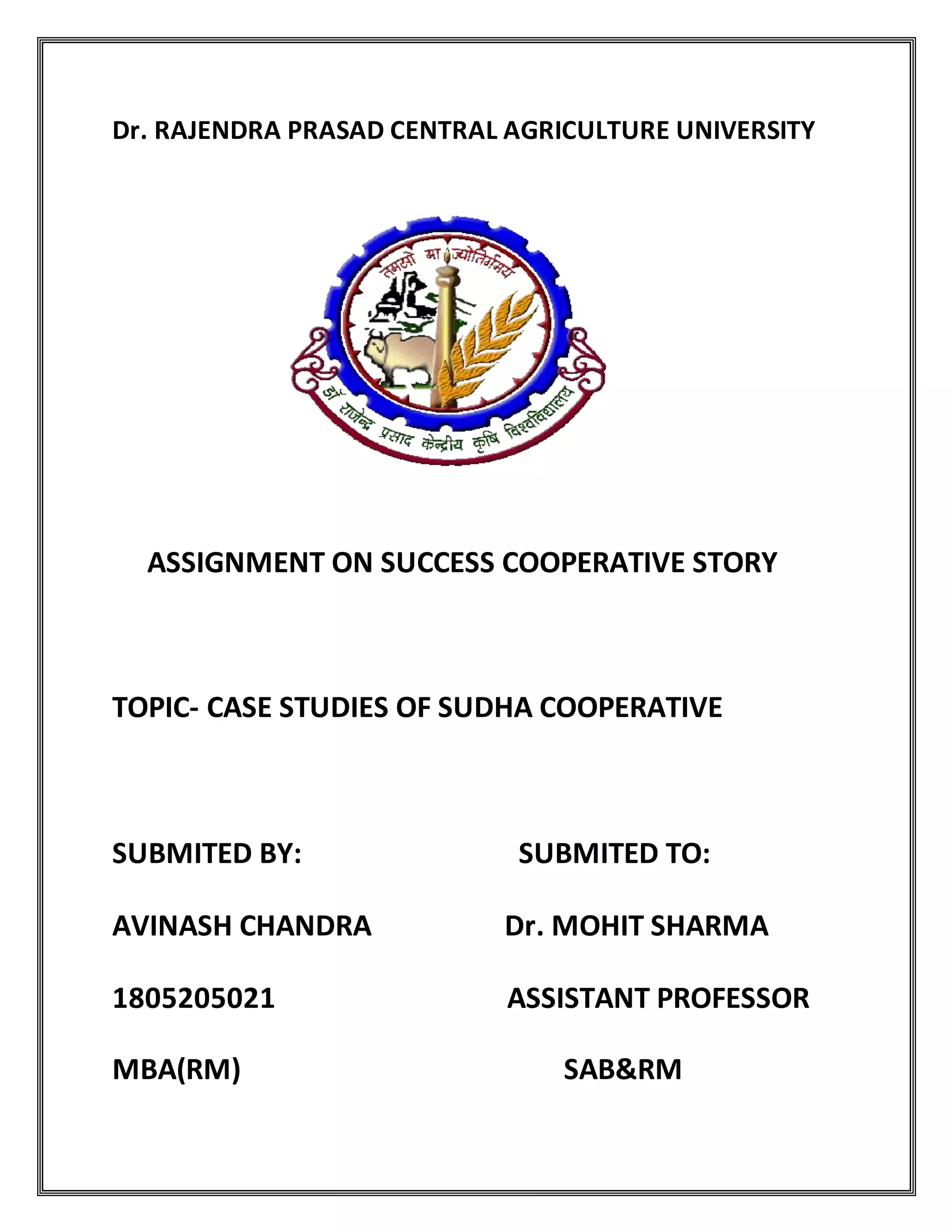 Success cooperative story | DOCX