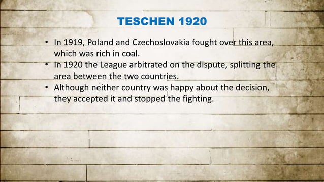 CAMBRIDGE IGCSE HISTORY: SUCCESSES OF THE LEAGUE OF NATIONS | PPTX ...