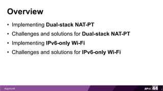 Successes and Challenges of IPv6 Transition at APNIC | PPT