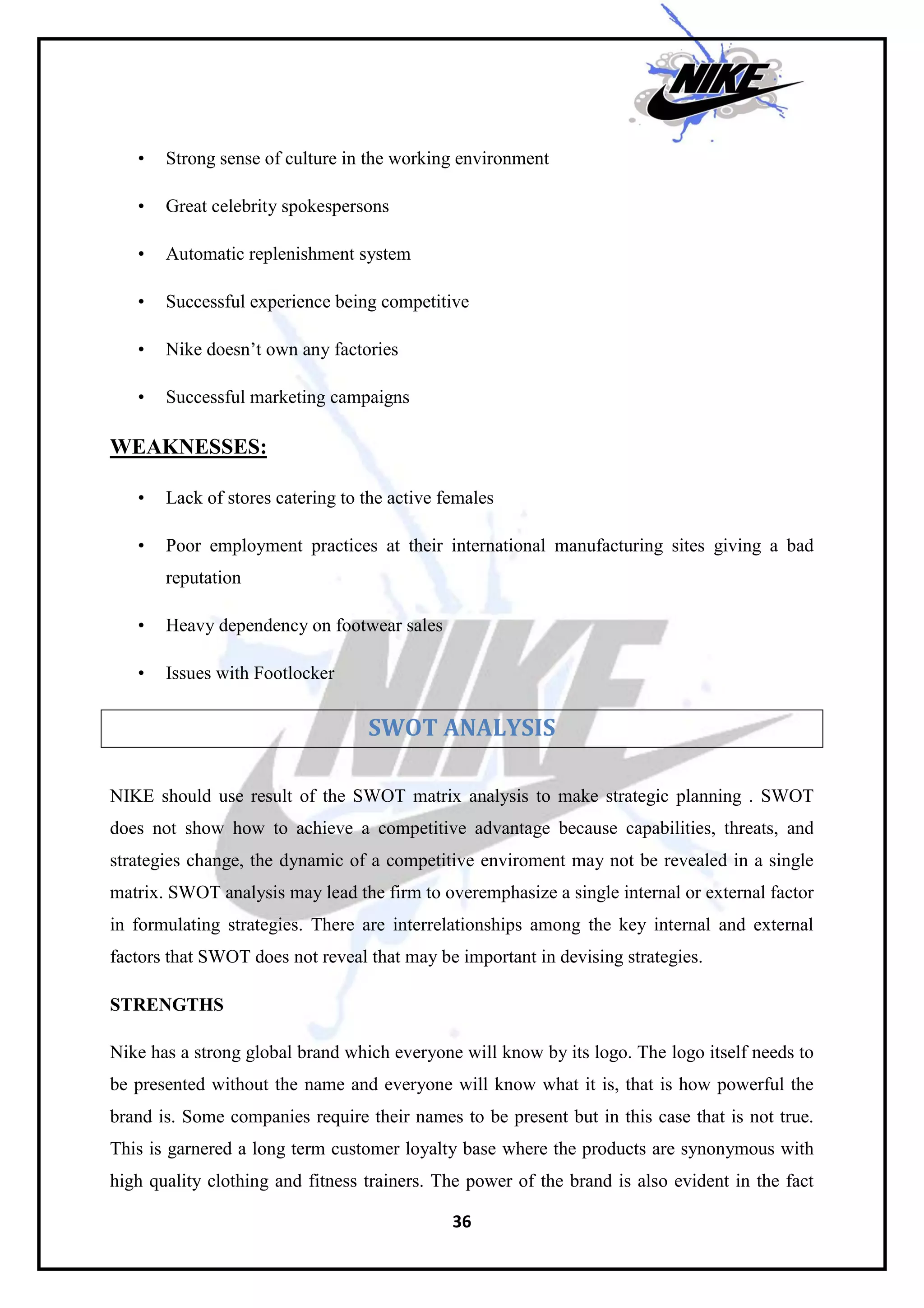 Successes Factors of NIKE's Growth!! | PDF