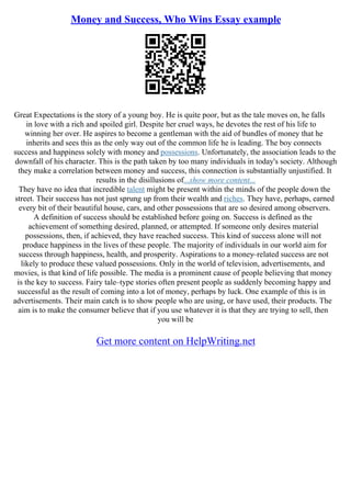 Success Essay Sample | PDF