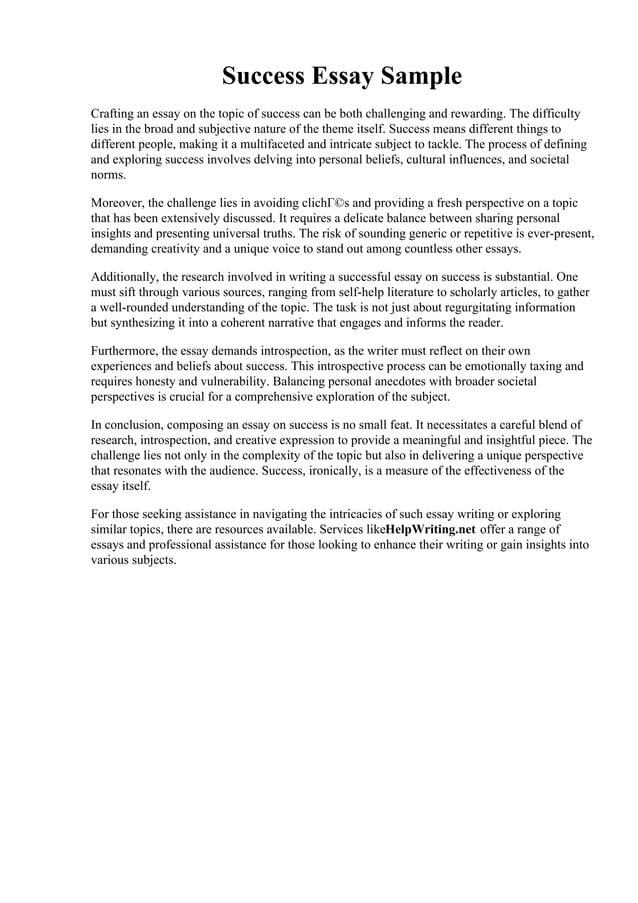 Success Essay Sample.pdf
