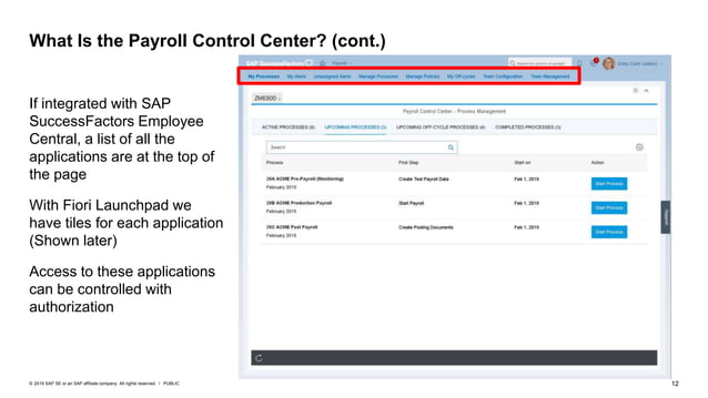 SUCCESSFACTOR EC PYROLL PRESENTATION.pptx | Computing | Technology & Computing