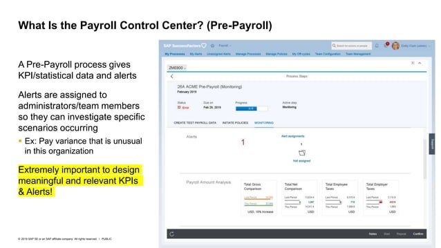 SUCCESSFACTOR EC PYROLL PRESENTATION.pptx | Computing | Technology & Computing