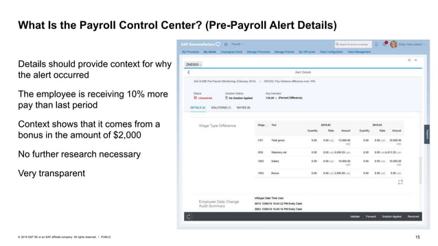 SUCCESSFACTOR EC PYROLL PRESENTATION.pptx | Computing | Technology & Computing