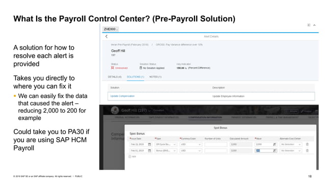 SUCCESSFACTOR EC PYROLL PRESENTATION.pptx | Computing | Technology & Computing