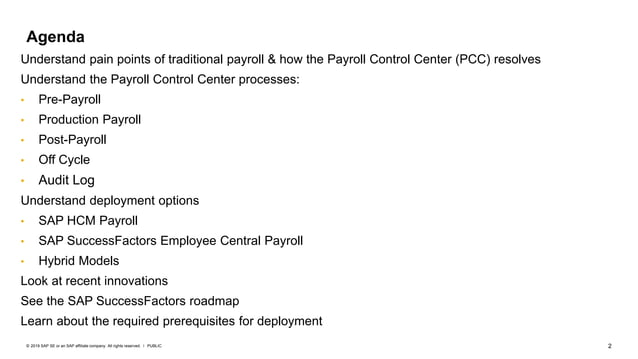 SUCCESSFACTOR EC PYROLL PRESENTATION.pptx | Computing | Technology & Computing