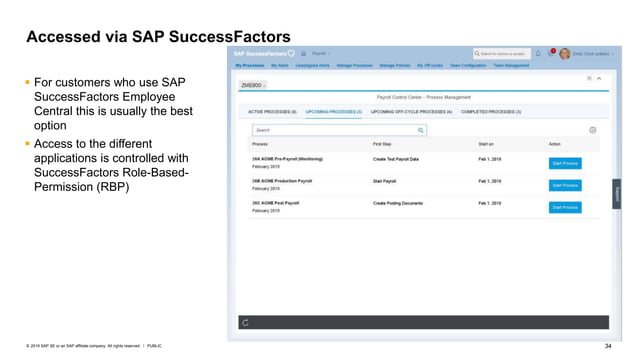 SUCCESSFACTOR EC PYROLL PRESENTATION.pptx | Computing | Technology & Computing