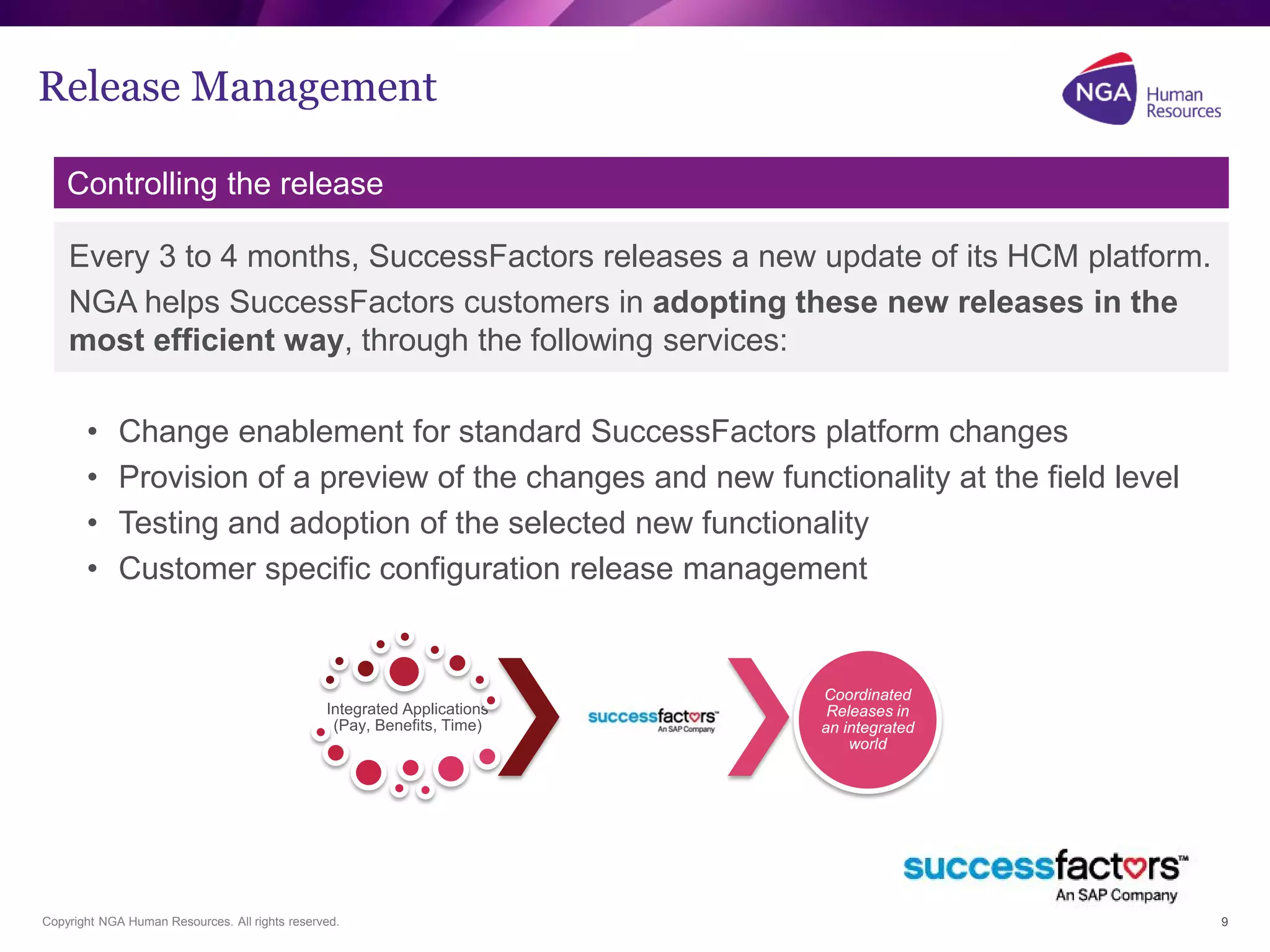 SuccessFactors Application Management Services | PDF