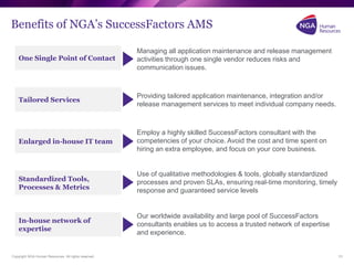 SuccessFactors Application Management Services | PDF