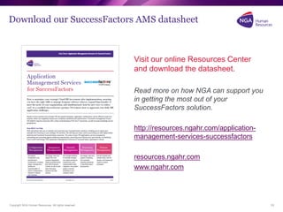 SuccessFactors Application Management Services | PDF