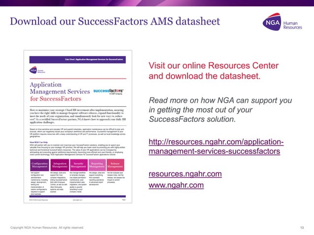 SuccessFactors Application Management Services | PDF | Management ...
