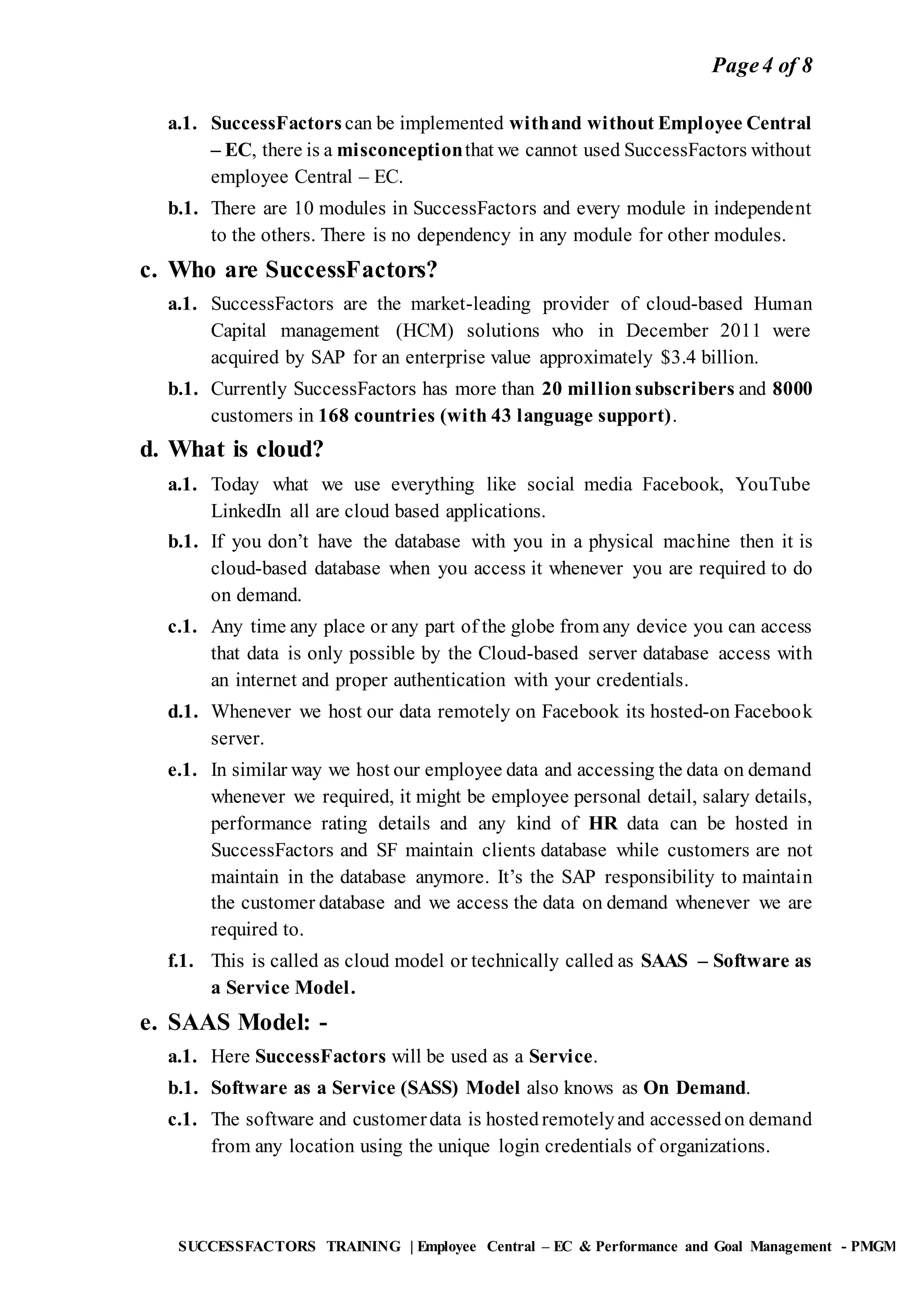 SuccessFactors EC & PMGM Notes.docx