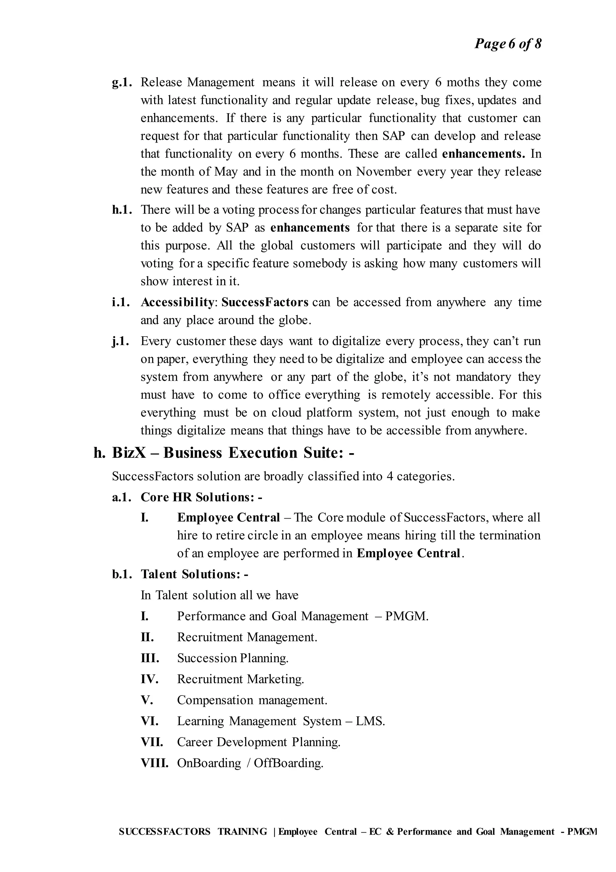 SuccessFactors EC & PMGM Notes.docx