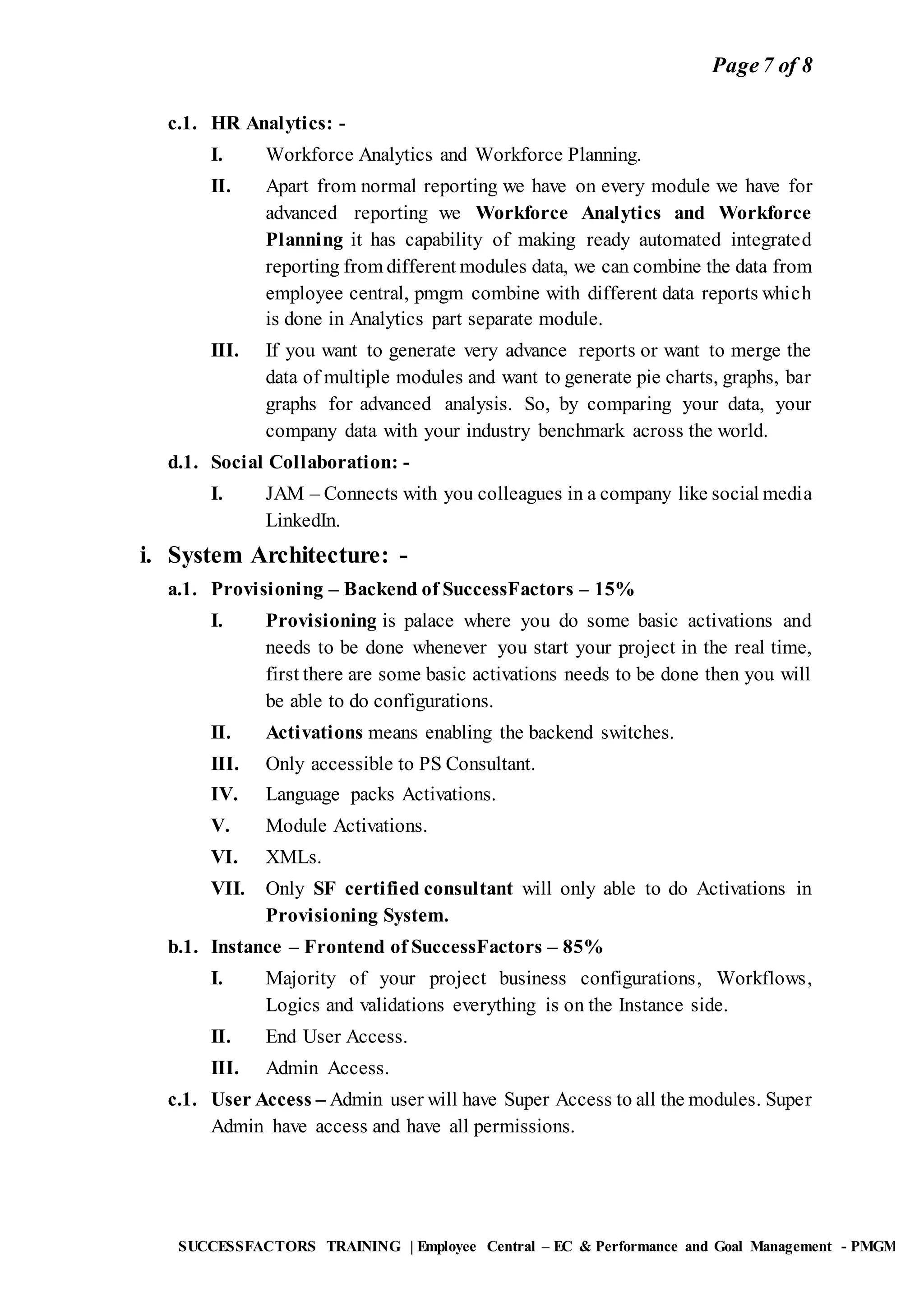 SuccessFactors EC & PMGM Notes.docx
