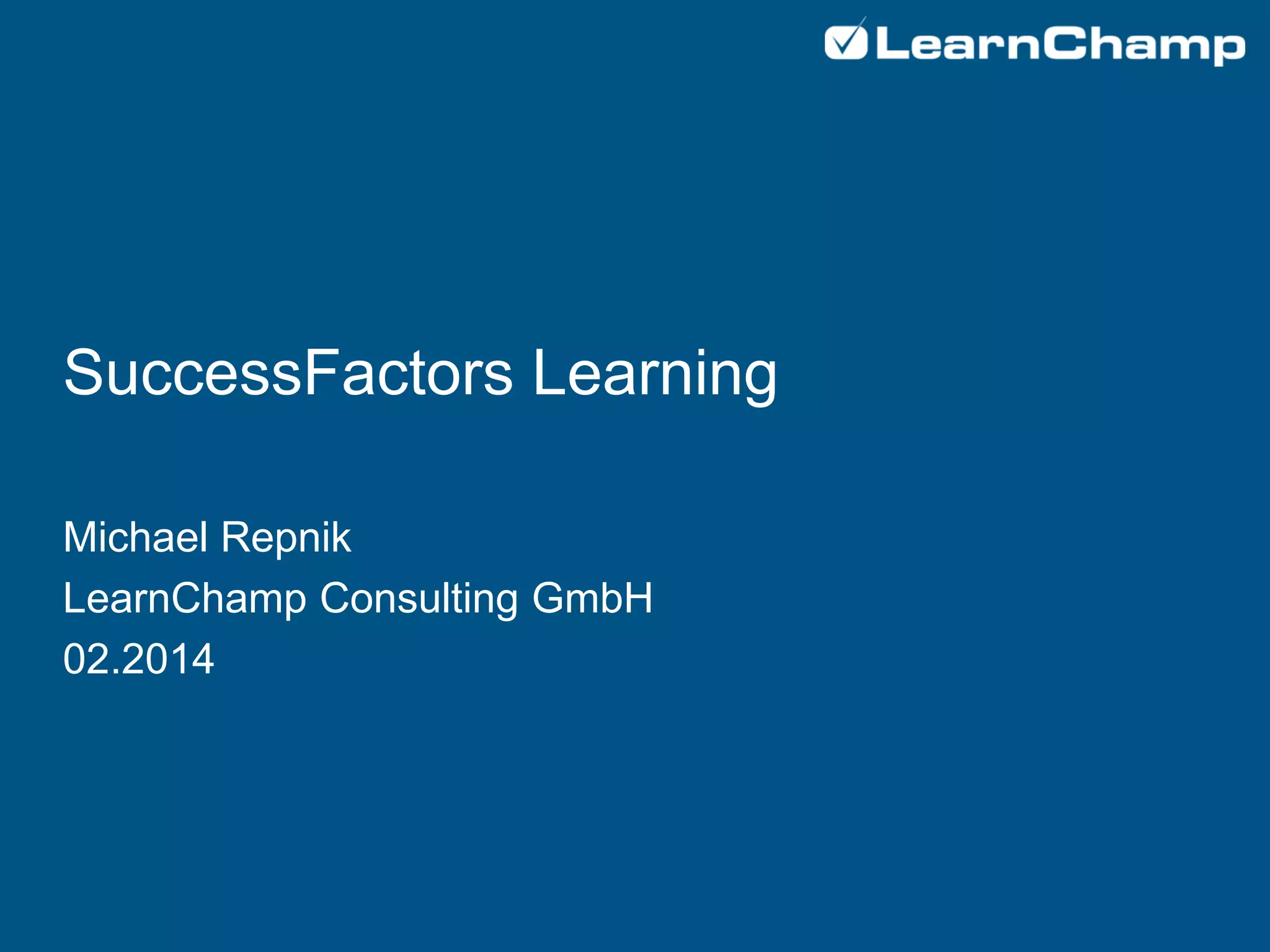 SuccessFactors Learning | PPTX