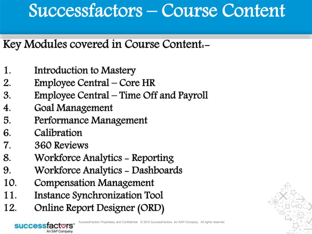 SAP Successfactors Training | PPTX