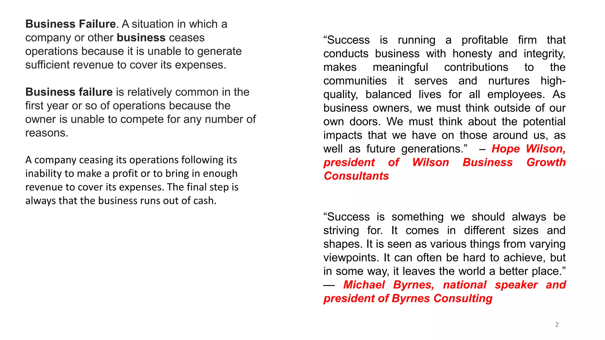 Success Failure and Principles of Competitive Success | PPTX