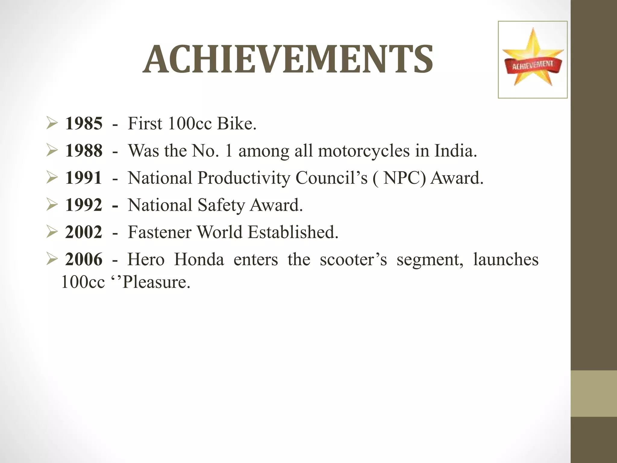 Hero & Honda ppt by Hrutik Jadhav | PPT