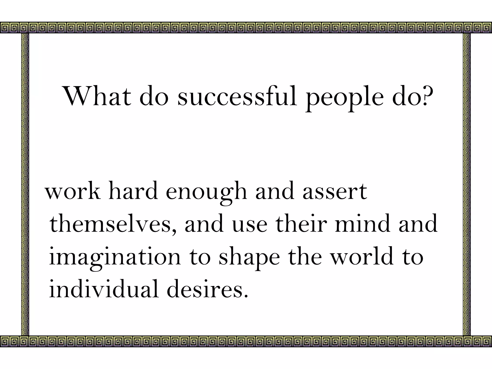 Success for dummies | PPT