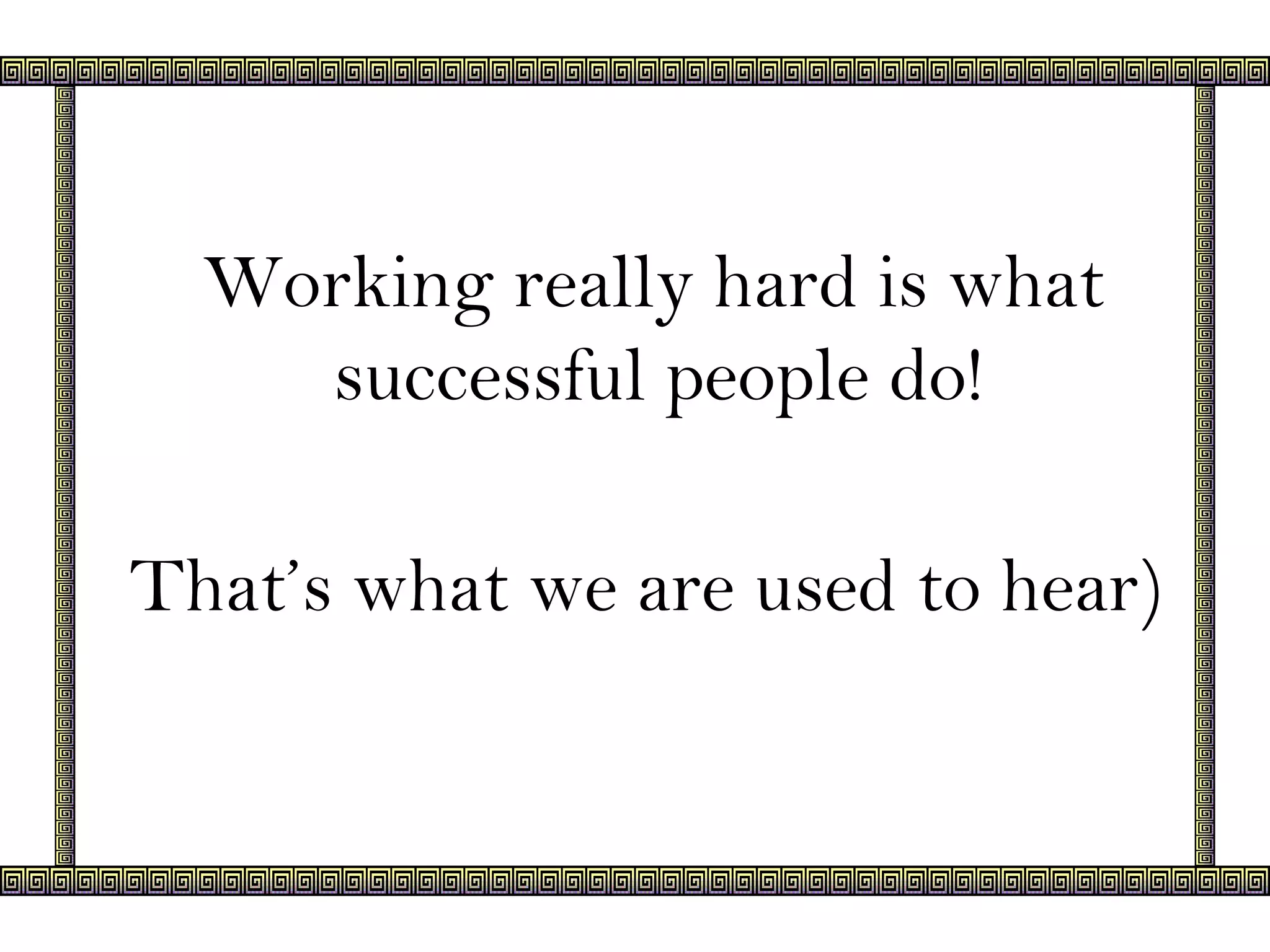 Success for dummies | PPT