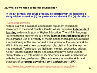 Successful Learner Autonomy and Learner Independence in Self-Directed ...