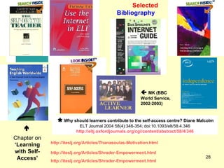 Successful Learner Autonomy and Learner Independence in Self-Directed ...