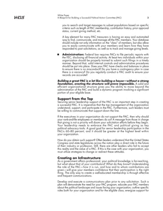 Blueprint for Building a Successful Political Action Committee | PDF