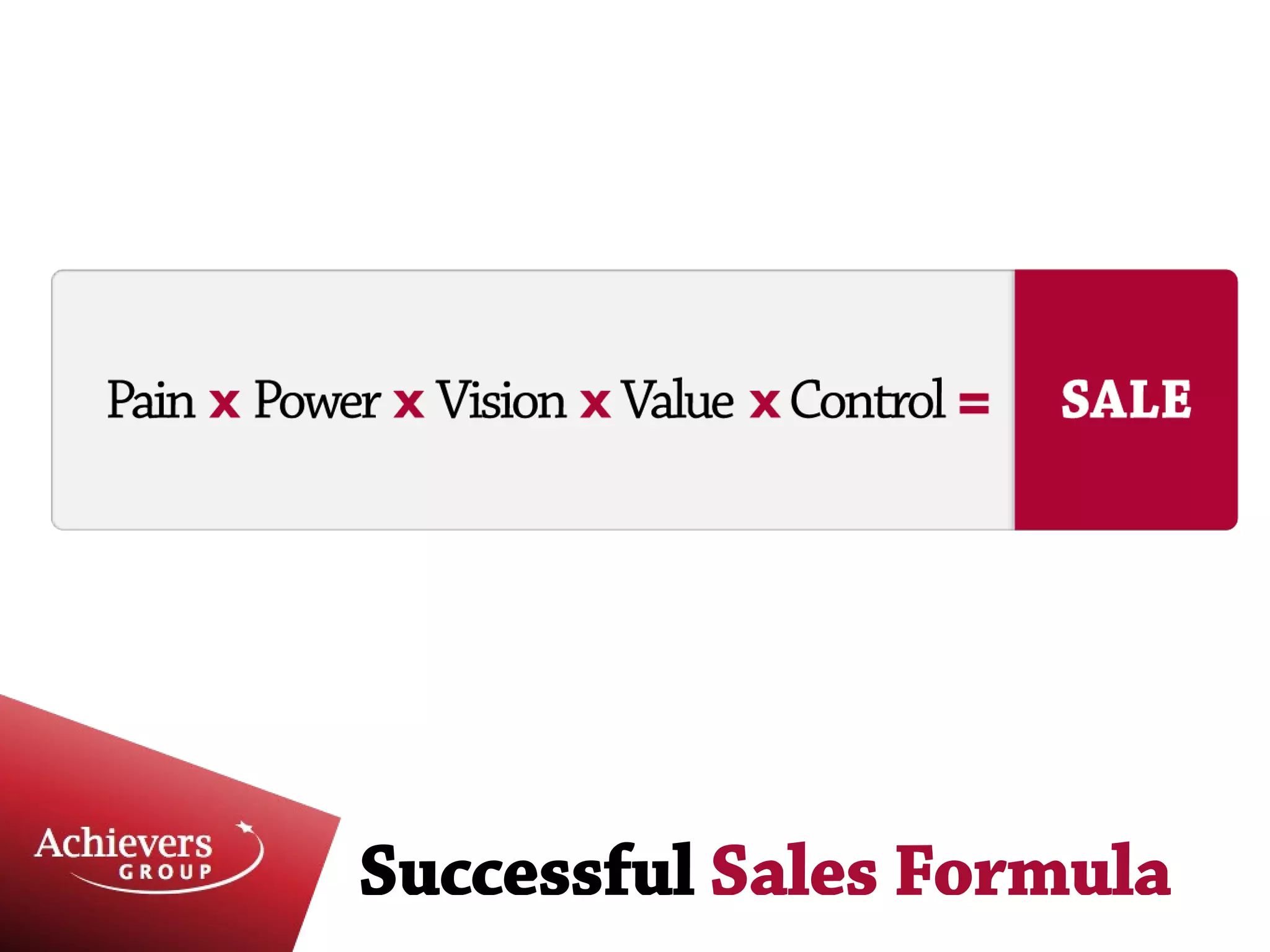 The Successful Sales Formula | PPT