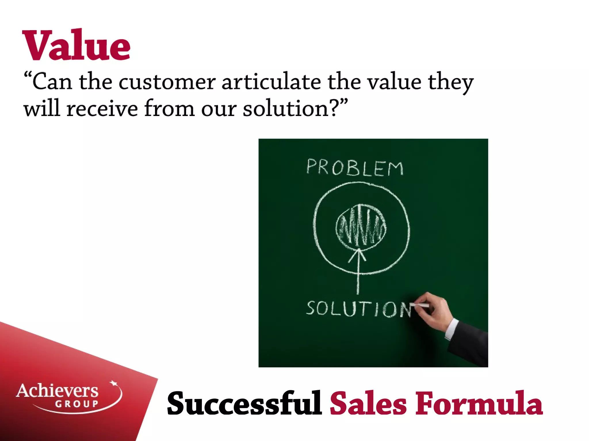 The Successful Sales Formula | PPT