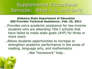 Successful SES application | PPT