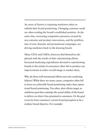 Successful Brand Repositioning | PDF