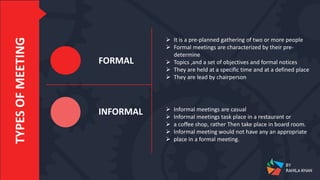Strategies for successful business and group meetings | PPTX