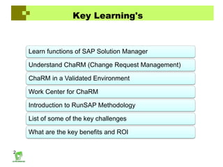 SUCCESSFUL CHARM IMPLEMENTATION IN A VALIDATED ENVIRONMENT | PDF