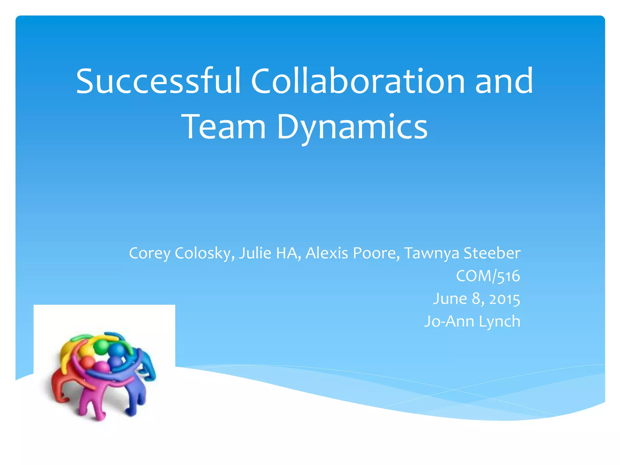 Successful Collaboration and Team Dynamics | PPTX