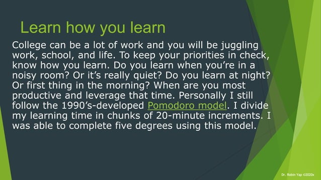 Five tips to a successful school experience | PPT
