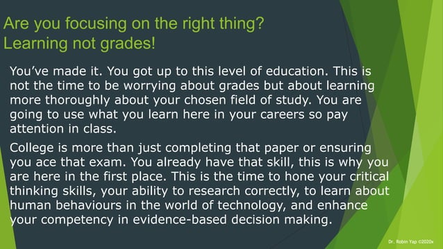 Five tips to a successful school experience | PPT