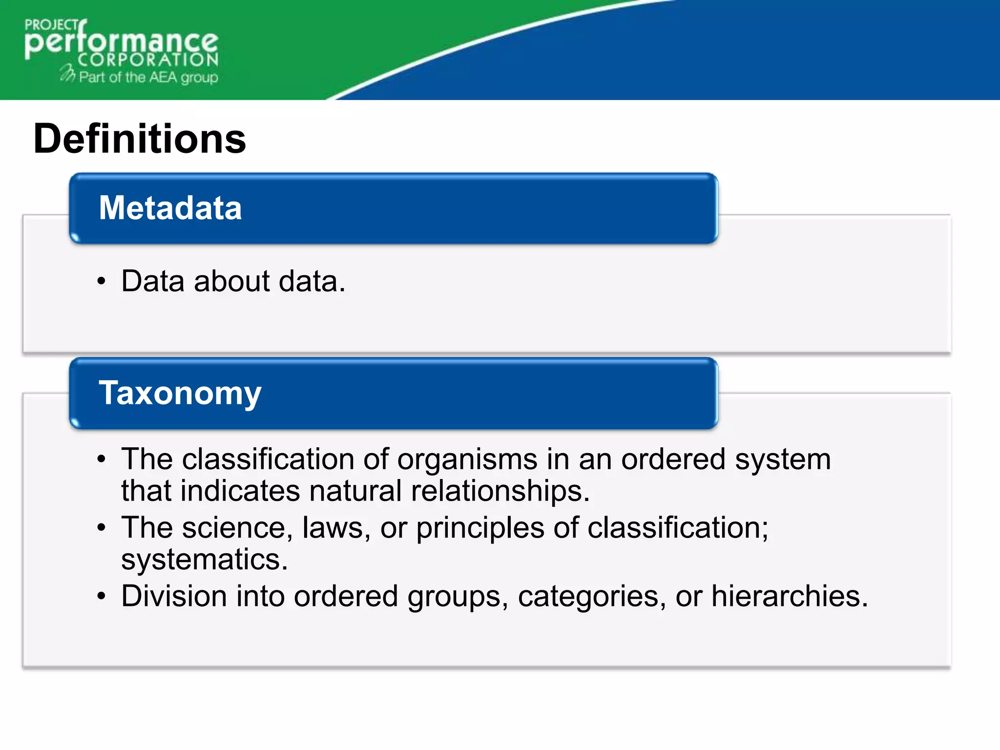 Successful Content Management Through Taxonomy And Metadata Design | PPT