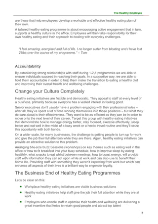 Successful corporate healthy eating programmes guide | PDF