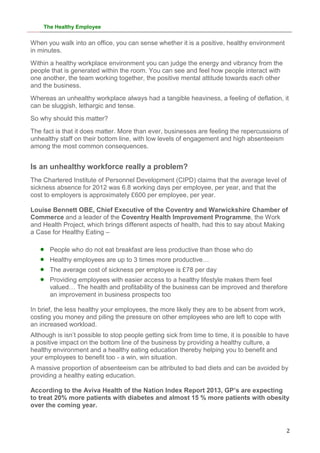 Successful corporate healthy eating programmes guide | PDF