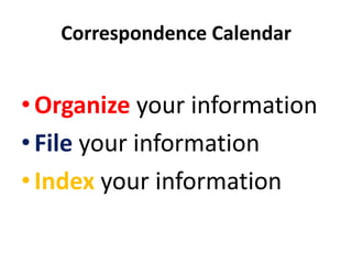 Chapter 8 - Successful correspondence | PPT
