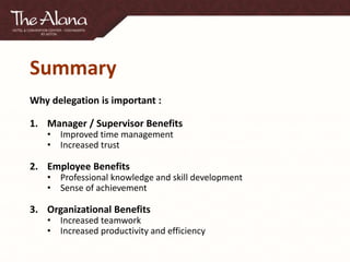 Successful Delegation | PPTX